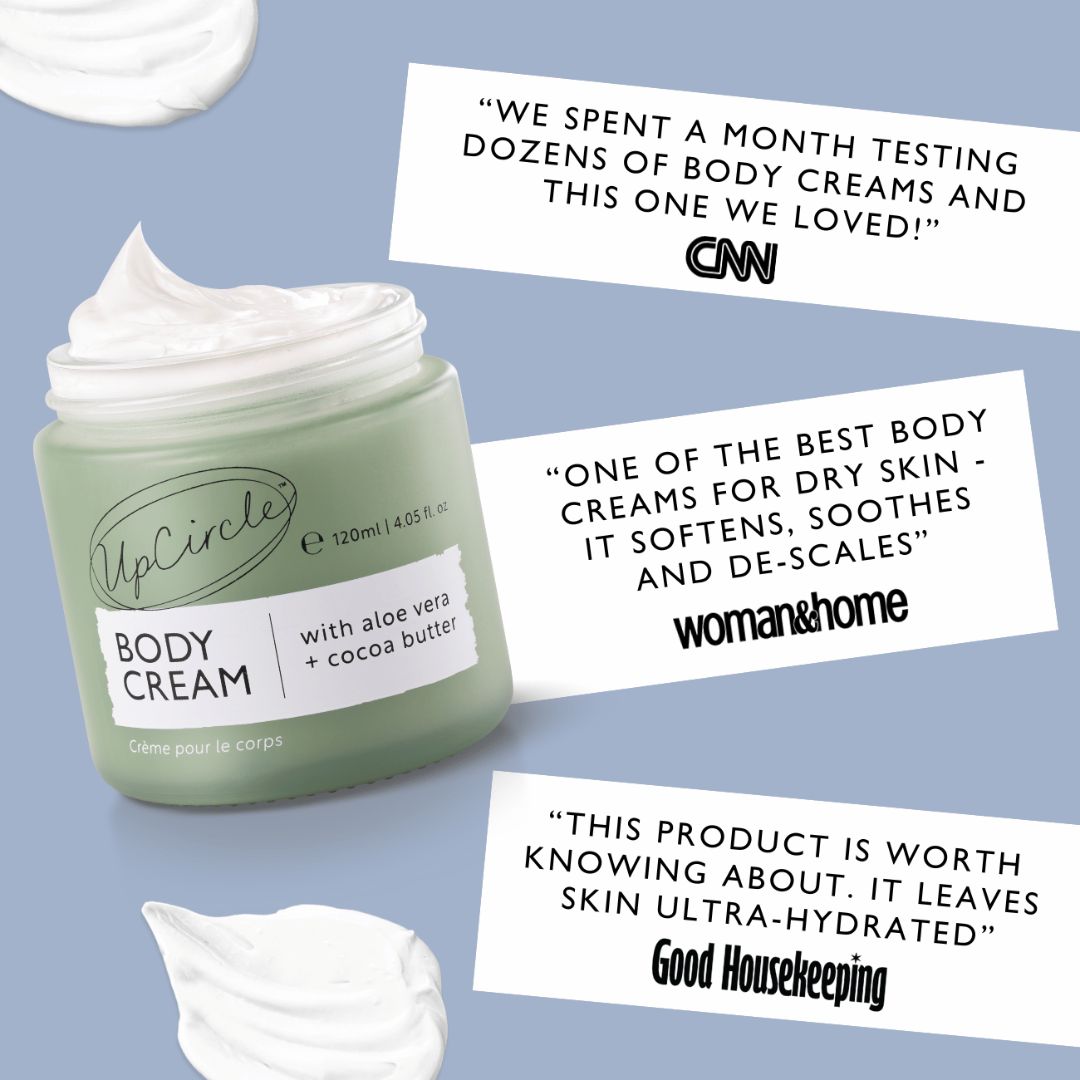 UPCIRCLE Natural Body Cream with Aloe Vera + Cocoa Butter – VIAI BEAUTY