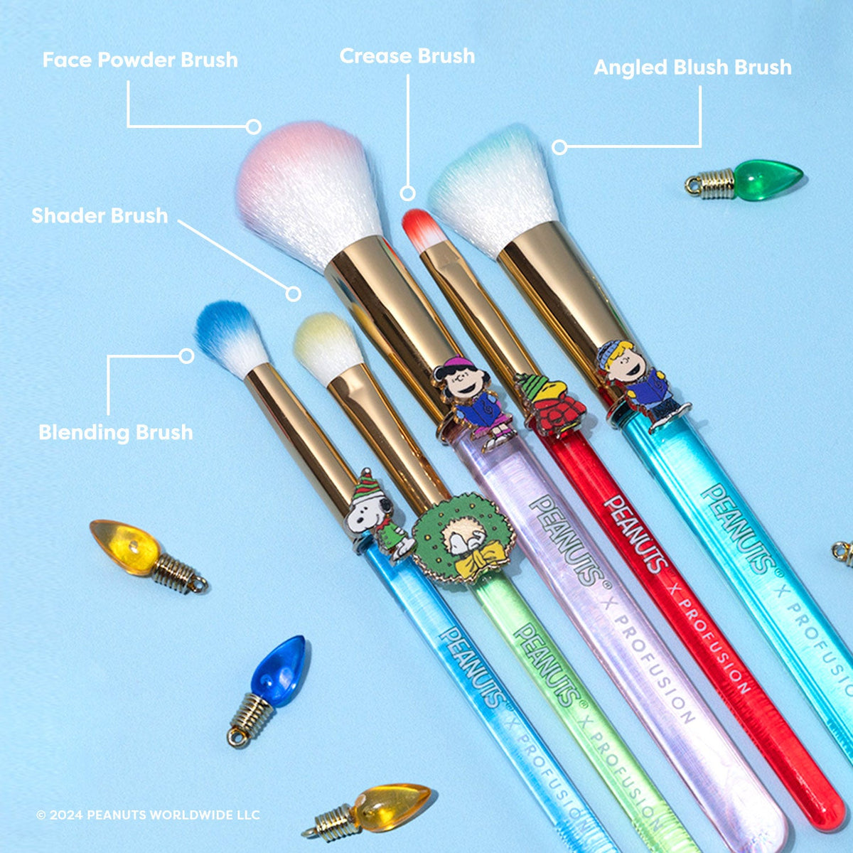 PROFUSION Peanuts Holiday | Merry & Bright Brush Set with Case – VIAI ...