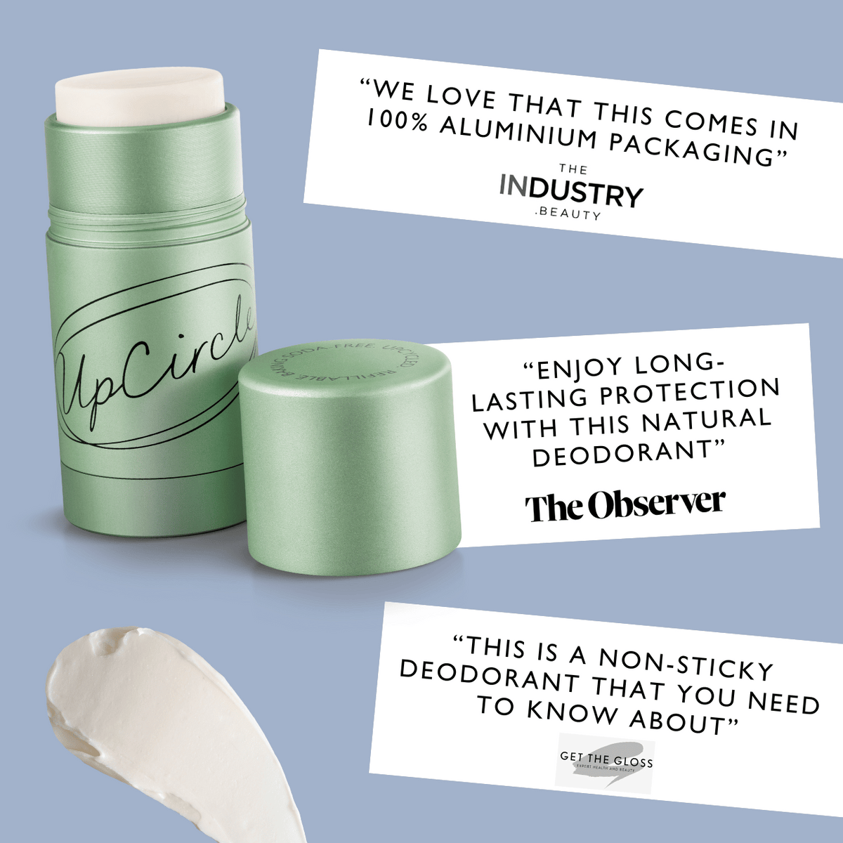 UPCIRCLE Refillable Deodorant with Macadamia + Bergamot – VIAI BEAUTY