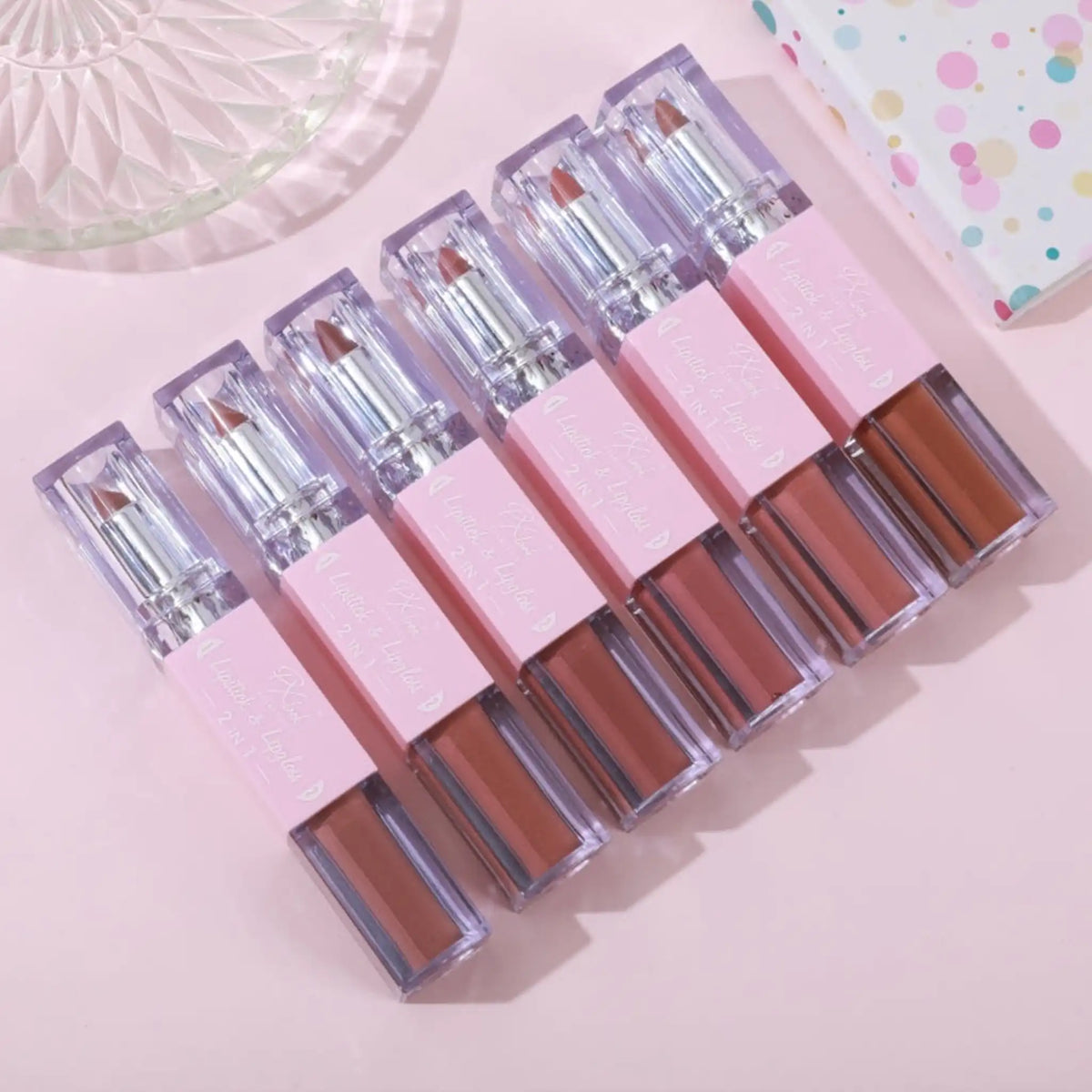PROLUX 2-in-1 Lipstick and Lip Gloss Combo – VIAI BEAUTY